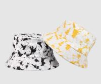 China Printed Tie Dye Graffiti Sunscreen Double-Sided Wear Bucket Hat for women and men for sale