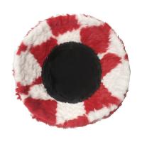 China Trendy Multi-Color Warm Plush Checkerboard Bucket Hat For Female for sale