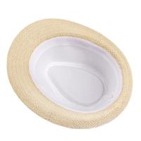 China Vintage Rolled Outdoor Beach Sunshade Multi-Color Straw Hat For People for sale