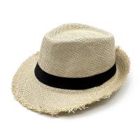 China Retro Raw Edge Outdoor Beach Shade Breathable Straw Hat For People for sale