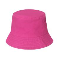 China Retro Simple Breathable Fluorescent Cotton Bucket Hat For Women for sale