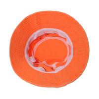 China Retro Simple Breathable Fluorescent Cotton Bucket Hat For Women for sale