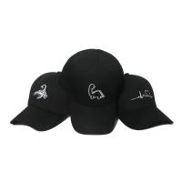 China Solid Color Fashion Cute Scorpion Dinosaur Embroidery Baseball Cap for people for sale