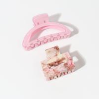 China Acetic acid  French hair clip Ponytail shark clip 4pcs one set for sale