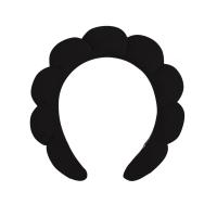 China SPA Twist Headband Towel Velvet Sponge Face washing Hair Band for sale