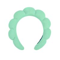 China SPA Twist Headband Towel Velvet Sponge Face washing Hair Band for sale