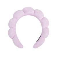 China SPA Twist Headband Towel Velvet Sponge Face washing Hair Band for sale