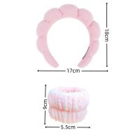 China Twist sponge high calvaria SPA head band  washing Face makeup headband set for sale