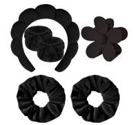 China SPA Hair Band Facial makeup sponge headband set 6pcs for sale