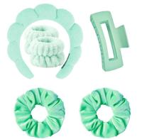 China SPA Hair Band Facial makeup sponge headband set 6pcs for sale