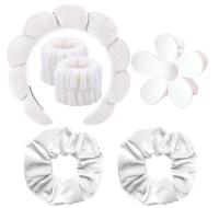 China SPA Hair Band Facial makeup sponge headband set 6pcs for sale
