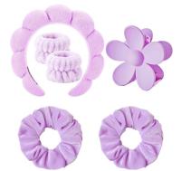 China SPA Hair Band Facial makeup sponge headband set 6pcs for sale