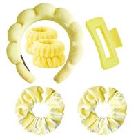 China SPA Hair Band Facial makeup sponge headband set 6pcs for sale
