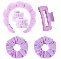 China SPA Hair Band Facial makeup sponge headband set 6pcs for sale