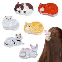 China Acetic acid  shark clip Cute Cat Hair Clip for sale