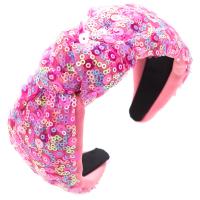 China Glitter knotted wide headband Bling Hair Band for sale