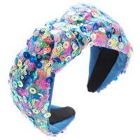 China Glitter knotted wide headband Bling Hair Band for sale