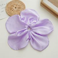 China Large Flower Hair Scrunchie Summer Hair Tie for sale