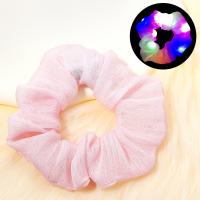 China New LED mesh large scrunchie Luminous Hair Tie for sale