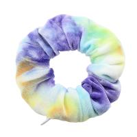 China New Arrival Tie-dye Velvet Hair Scrunchie for sale