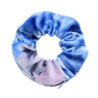 China New Arrival Tie-dye Velvet Hair Scrunchie for sale
