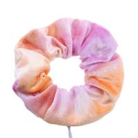 China New Arrival Tie-dye Velvet Hair Scrunchie for sale