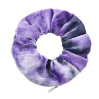 China New Arrival Tie-dye Velvet Hair Scrunchie for sale