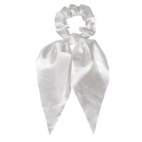 China Satin Fabric Scrunchies solid color ribbon hair tie for sale