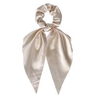 China Satin Fabric Scrunchies solid color ribbon hair tie for sale