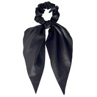 China Satin Fabric Scrunchies solid color ribbon hair tie for sale