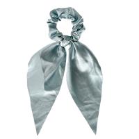 China Satin Fabric Scrunchies solid color ribbon hair tie for sale