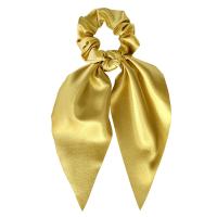 China Satin Fabric Scrunchies solid color ribbon hair tie for sale