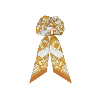 China Vintage large  scrunchie Bow knot Hair Accessories for sale