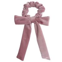 China High quality Velvet knot streamer scrunchies for sale