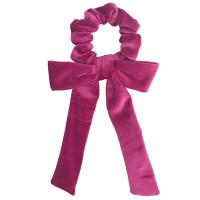 China High quality Velvet knot streamer scrunchies for sale
