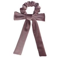 China High quality Velvet knot streamer scrunchies for sale