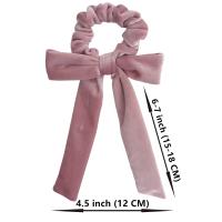 China High quality Velvet knot streamer scrunchies for sale