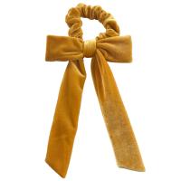 China High quality Velvet knot streamer scrunchies for sale