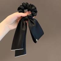 China French streamer scrunchies elegant Satin Hair Tie for sale