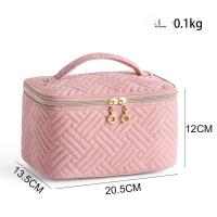 China Quilted makeup bag Large Capacity Travel storage bag for sale