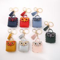 China Creative Mini Bag Cute Leather Owl leather Bluetooth Earphone bag for sale