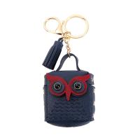 China Creative Mini Bag Cute Leather Owl leather Bluetooth Earphone bag for sale