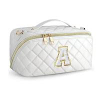 China PU Diamond lattice letter makeup bag Multi-functional waterproof toiletry bag for sale