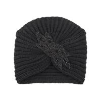 China Crystal accessories Knit hat Heavy beaded hat warm woolen hat for sale
