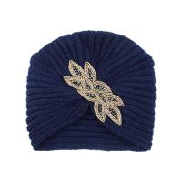 China Crystal accessories Knit hat Heavy beaded hat warm woolen hat for sale