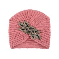 China Crystal accessories Knit hat Heavy beaded hat warm woolen hat for sale