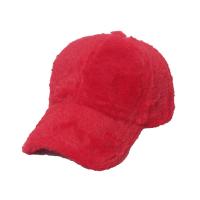 China Winter warm rabbit hair baseball cap Outdoor thickened solid color casual plush cap for sale