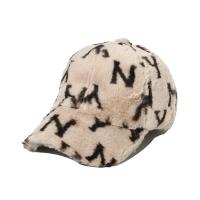 China All  match plush cold hat rainbow gradient color tie dye imitation rabbit hair baseball cap for sale