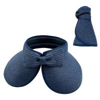 China Sunshade Hat Empty Top and Large Brim Foldable Straw Hat for sale