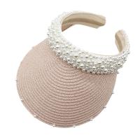China Pearl Sunshade Hat Large Brim Outdoor Sunblock Headband Hat for sale